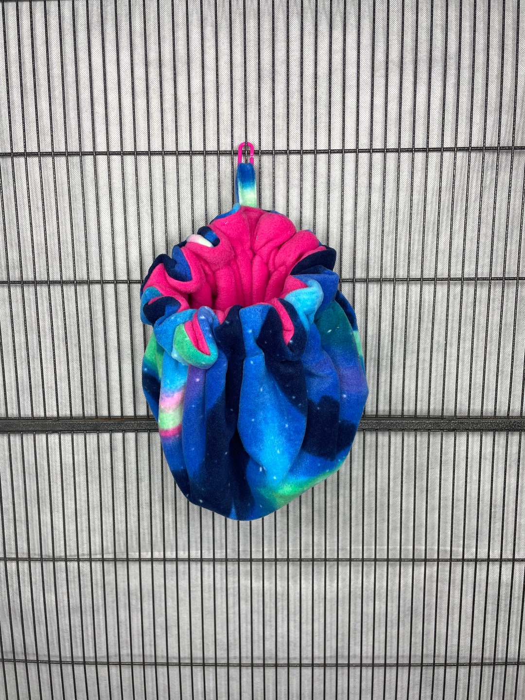 Colony Size Sugar Glider Poof Fleece Sleeping Pouch Aurora/dark Pink - Etsy