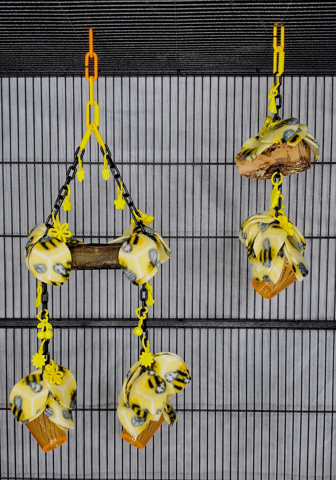 Cork & Eucalyptus Swing Leafy Toy Combo Sugar Glider Toy Sugar Bear Toy ...