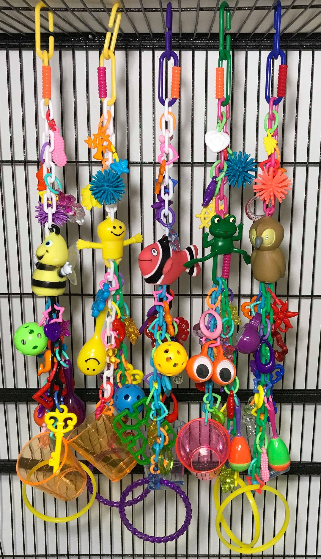 Jingle Jangle Dangling Sugar Glider Toy Sugar Bear Toy, Pocket Pet Toy ...