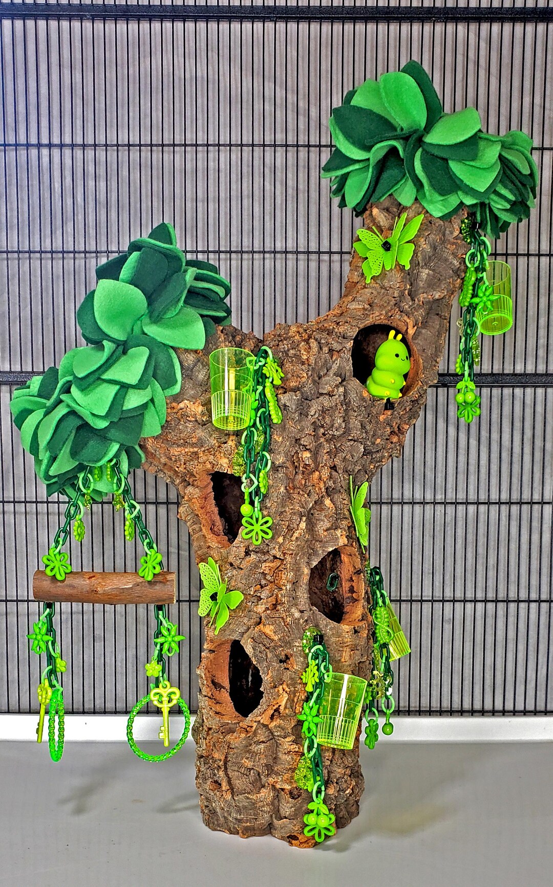 UNIQUE XXL Lookout Playhouse With Eucalyptus Swing, Cork Floor Toy ...