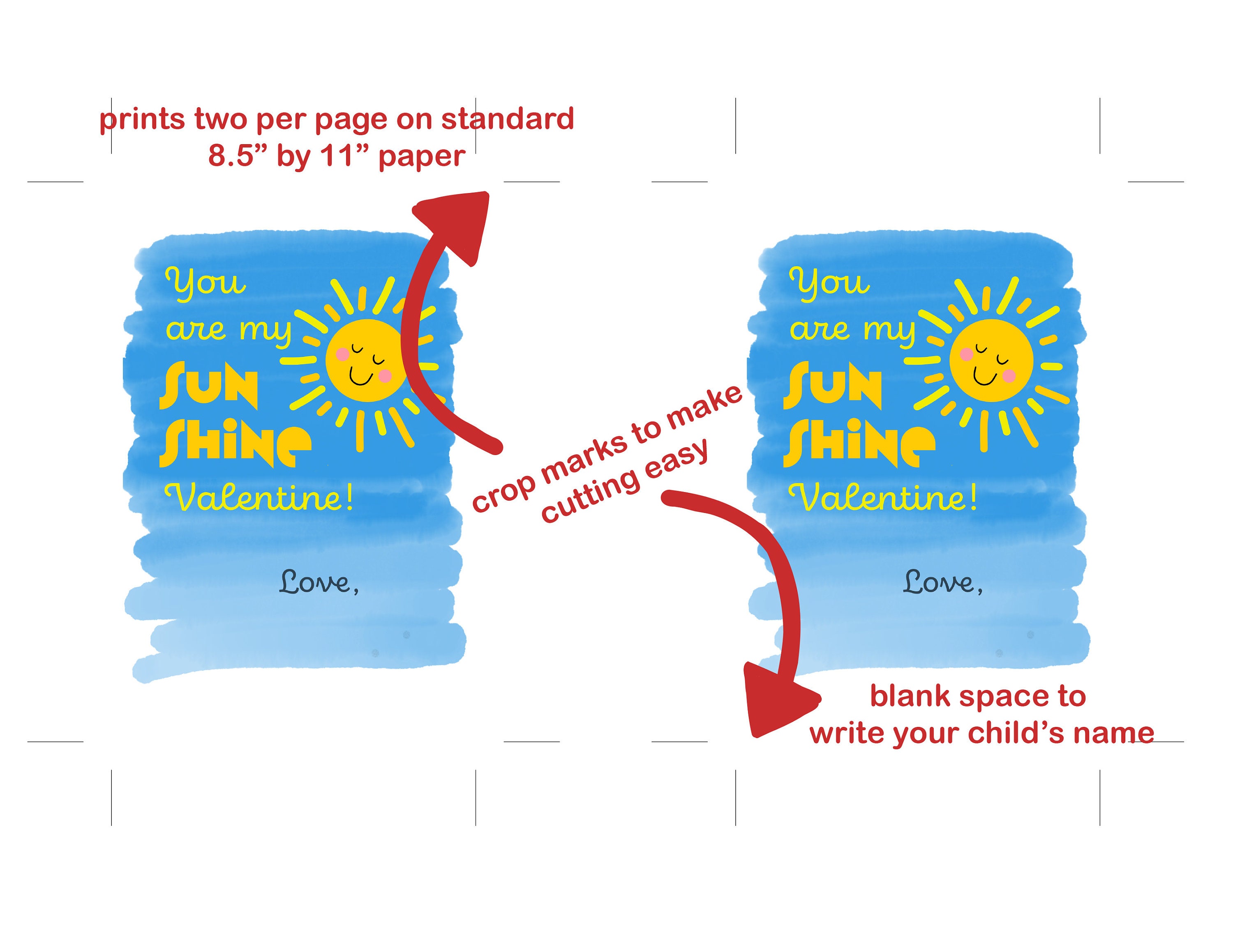 Printable Capri Sun Labels Class Valentines - Etsy