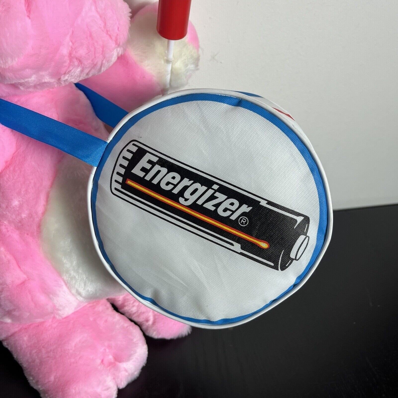 Vintage 1996 ENERGIZER Bunny Large 20 Pink Plush Stuffed Animal MISSING ...
