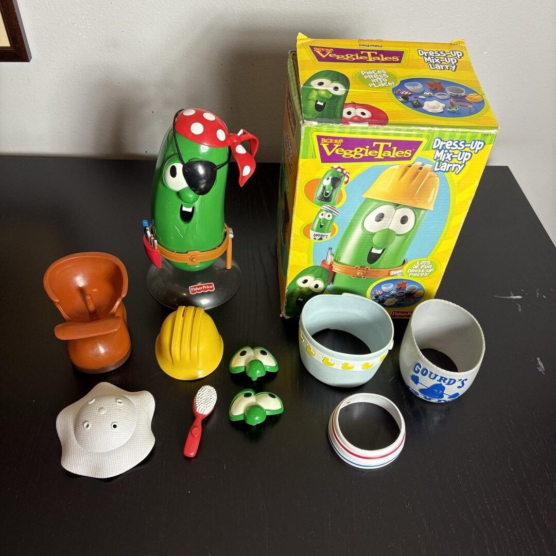 VEGGIE TALES Dress-up Mix-up Larry the Cucumber Toy Fisher-price ...