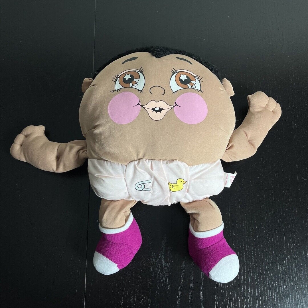 Vintage 1995 Happiness Baby Club Plush Girl Stuffed Toy Black Hair/lt ...