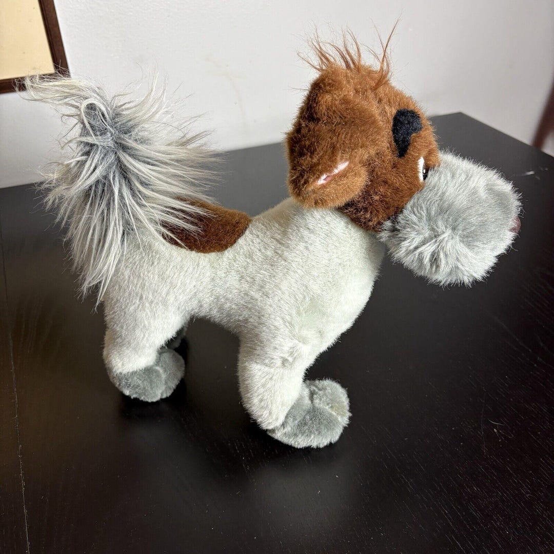 Vintage 80s/1980s Disney Oliver & Company DODGER 12 Plush Dog Stuffed ...