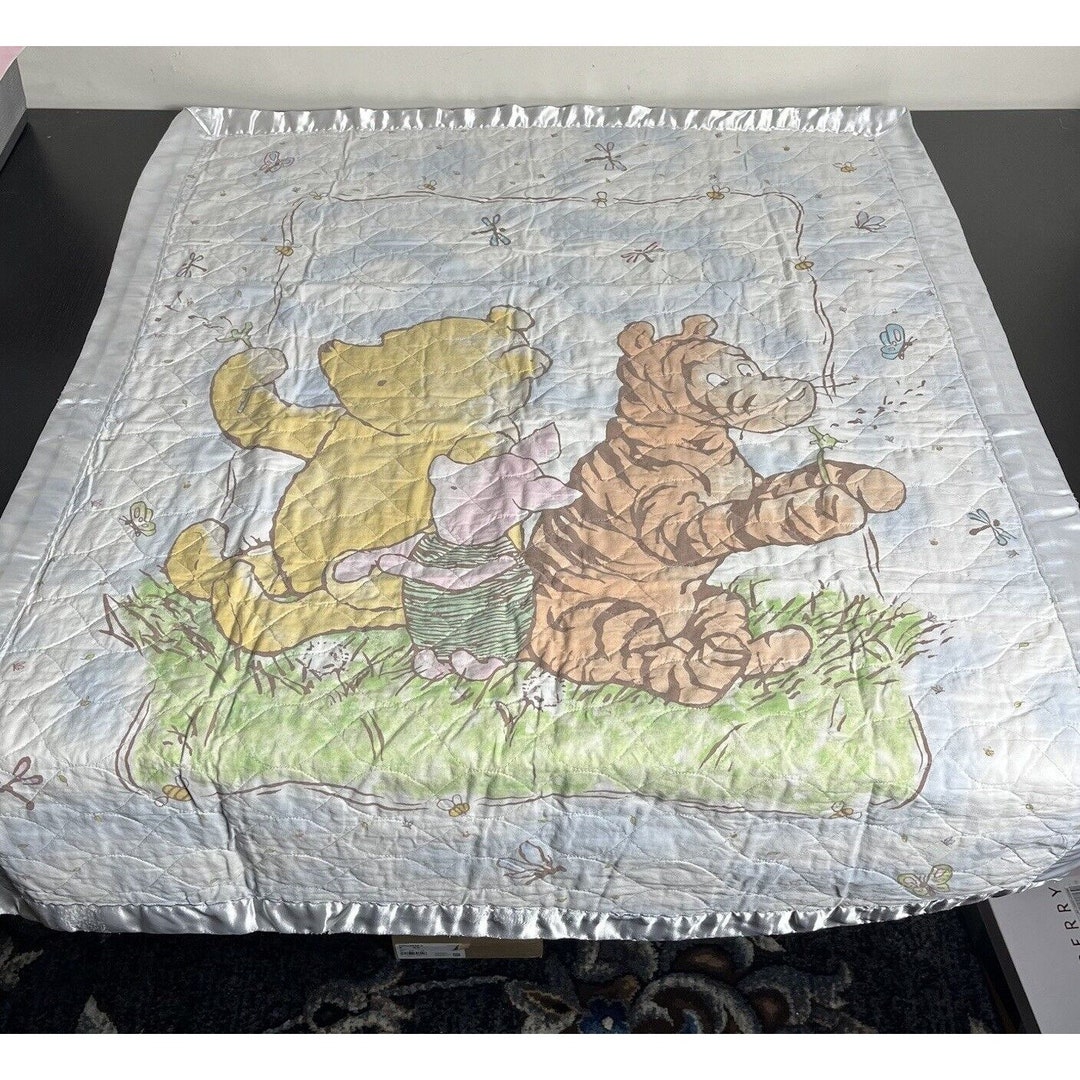 Vintage Classic Pooh Tigger Piglet Baby Quilt Blanket With - Etsy