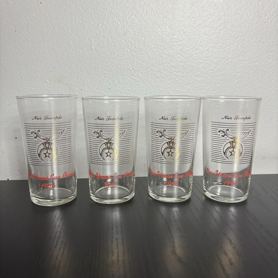 Vintage Masonic Nur Temple Delaware New Year's Eve Party 1956 Set of 4 ...