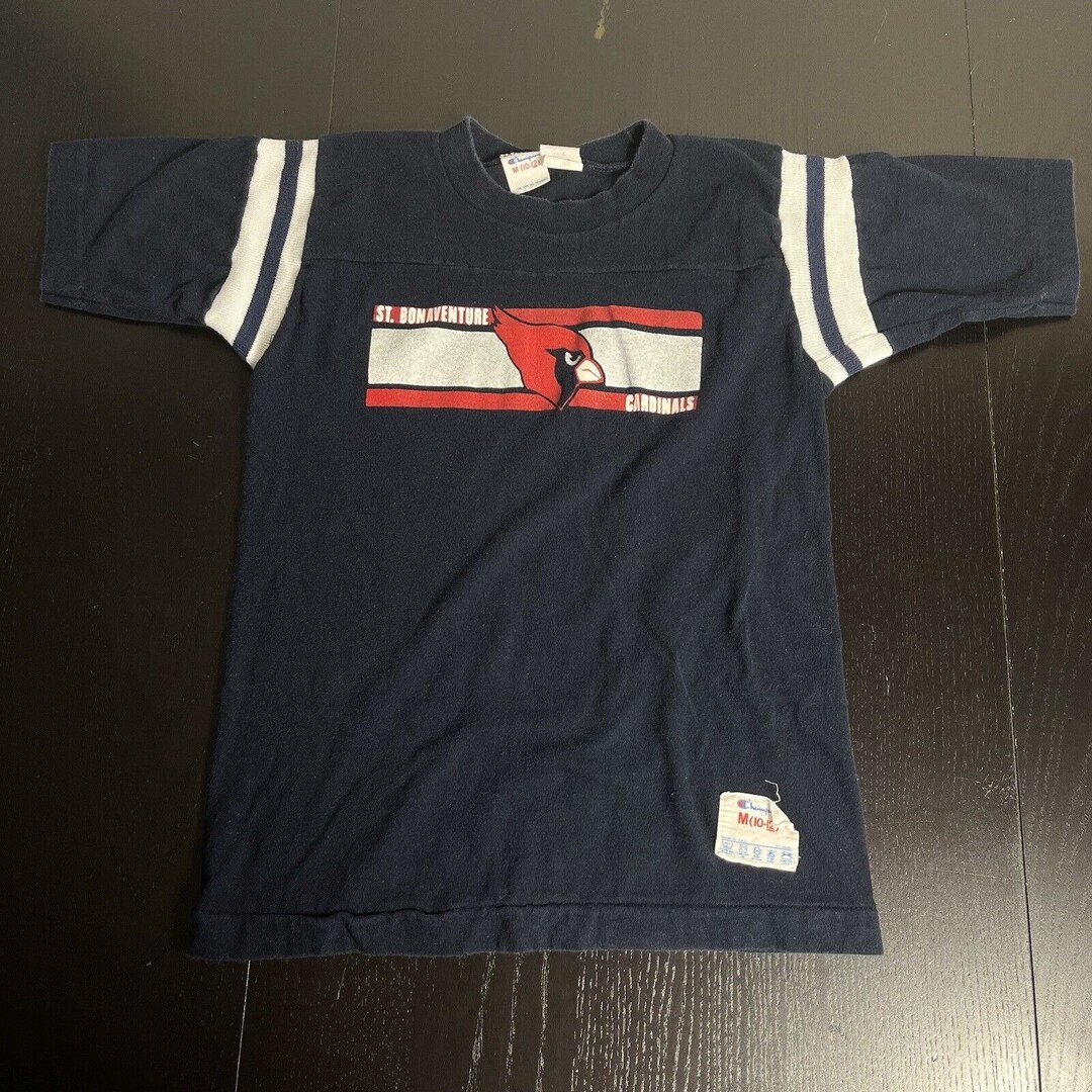 Vintage 80s Champion Boys M 10-12 T-shirt St. Bonaventure Cardinals ...