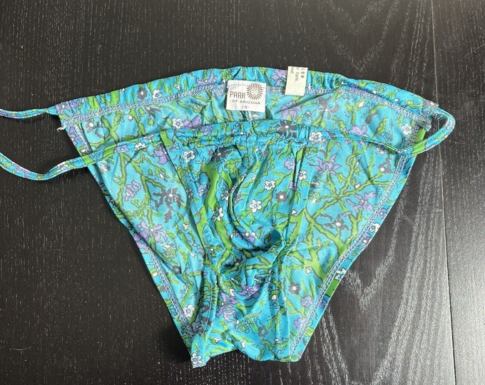Vintage 60s Parr of Arizona Mens S Nylon Side Tie String Bikini ...