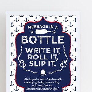 4 Nautical Baby Shower Signs Navy Blue White and Red | Etsy