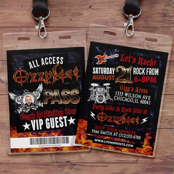 Heavy Metal Birthday Party Invitation - Etsy