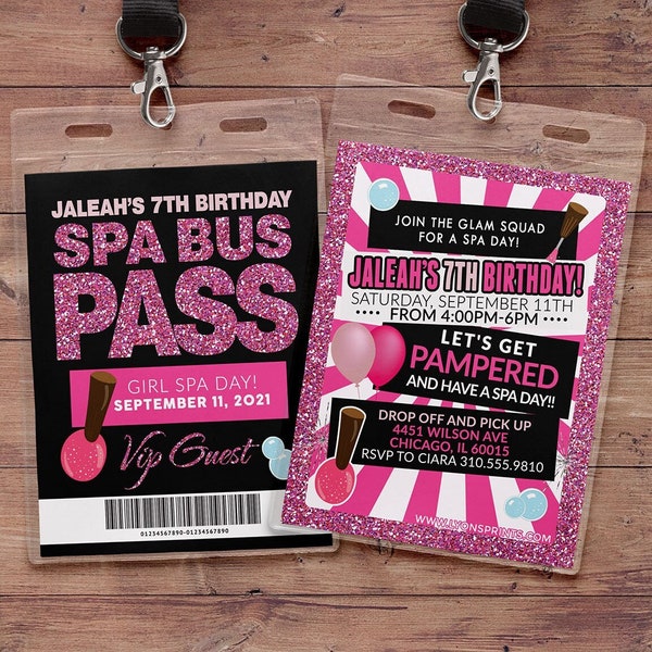 Spa Party Invitation - Etsy