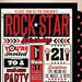 Rock Star Invitation, Pop Star Invitation, Rock Star Party, Pop Star ...