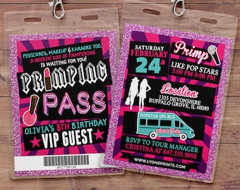 Rock Star Vip Pass - Etsy