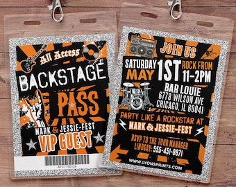 Rockstar Backstage Pass - Etsy