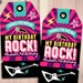 Party Favor Tag, Rock Star Birthday, Favor, Boy Birthday, Personalized ...