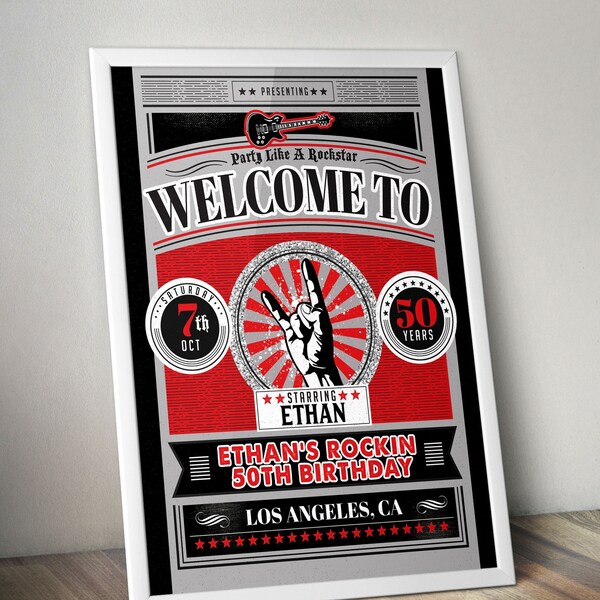 Rockstar Party - Etsy