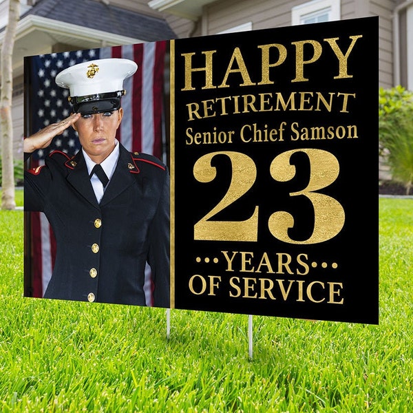 Retirement Yard Sign - Etsy