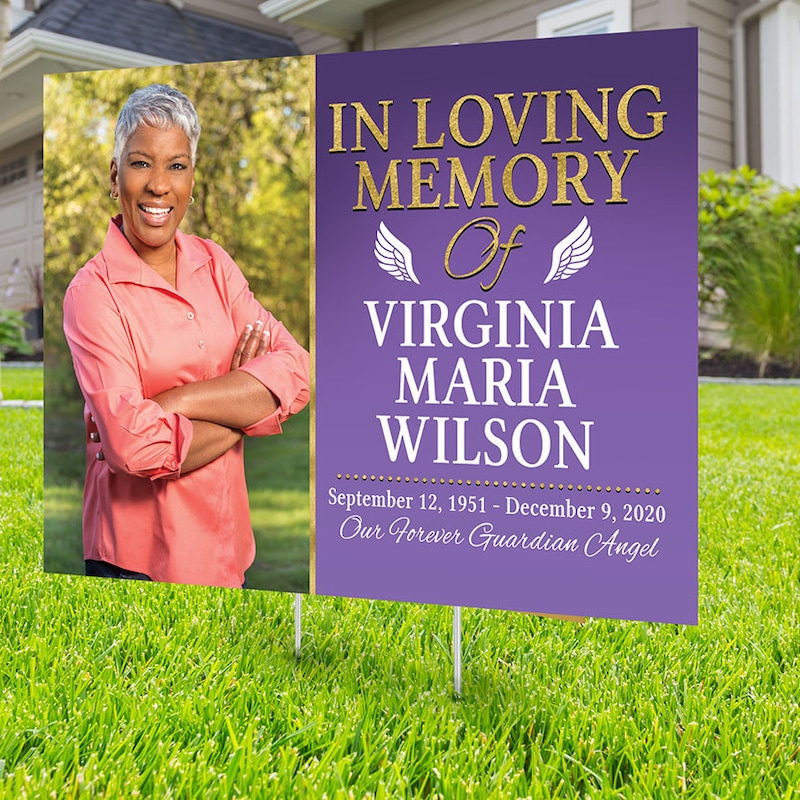 In Memoriam Sign - Etsy