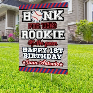 Baseball Birthday Yard Sign Design, Digital File Only, Yard Sign ...