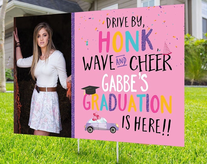Class of 2022 Graduation, Digital File Only, Photo Yard Sign Design ...