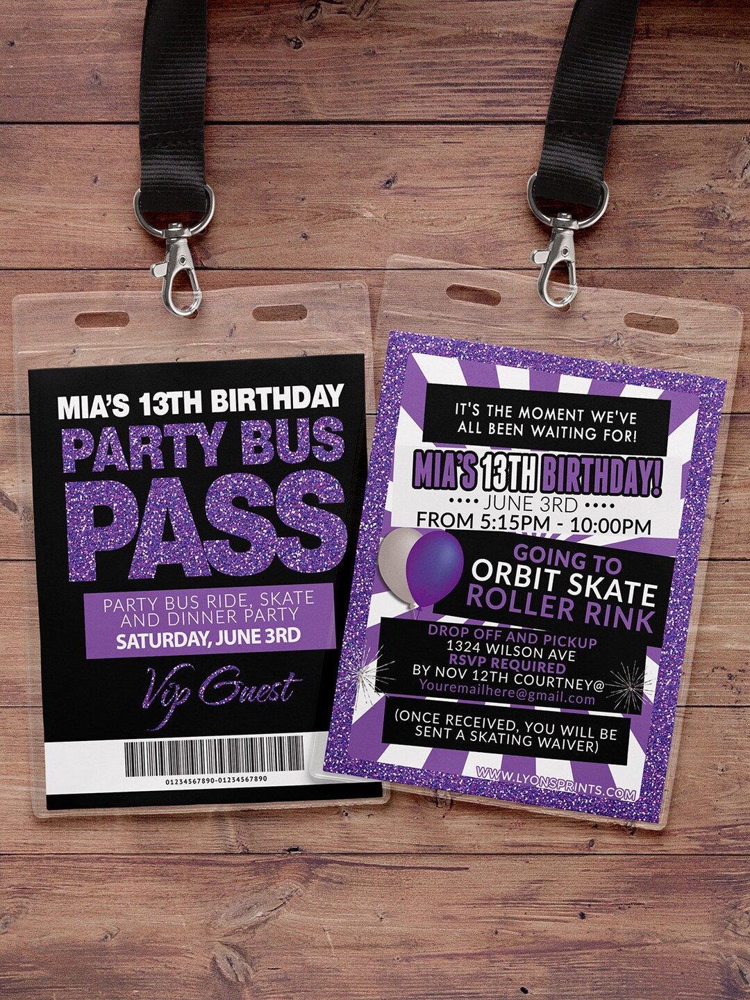 VIP PASS, Limo Pass, Birthday Party, 21st Birthday, Backstage Pass ...