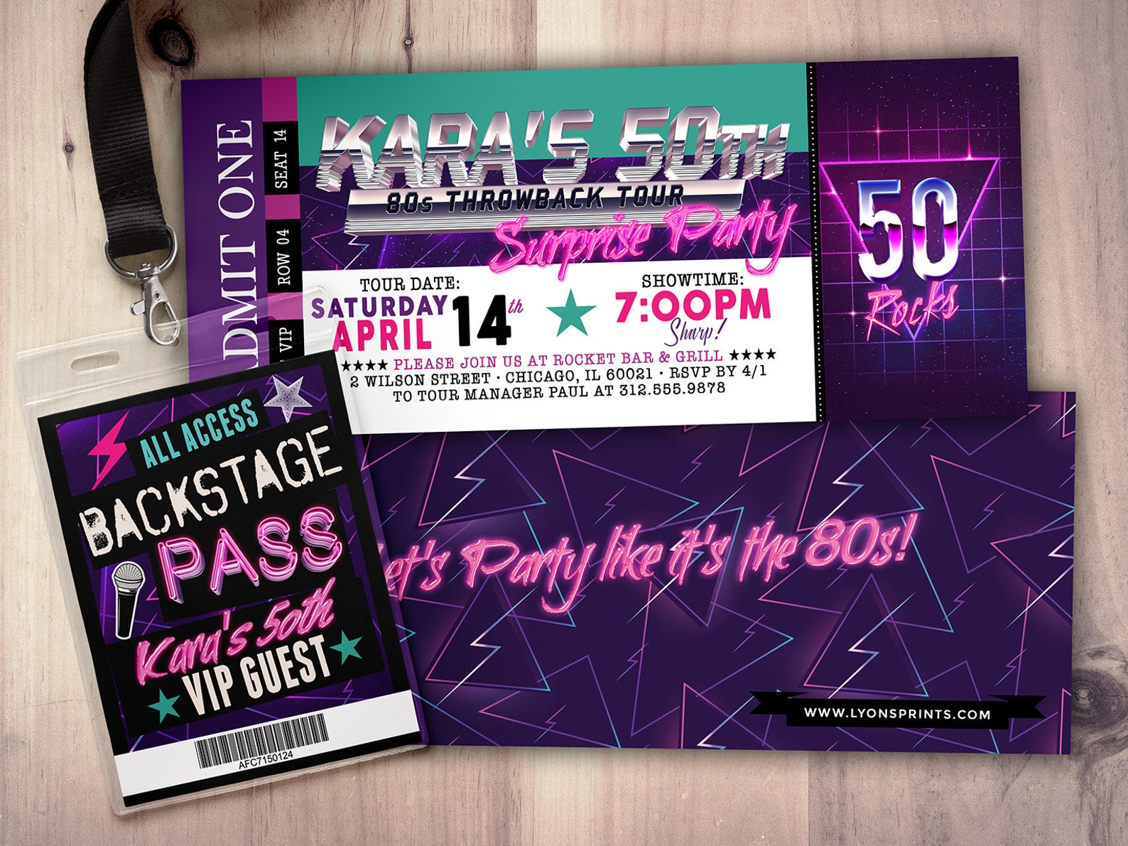 80s Party 90s Party Throwback Party Hip Hop Ticket | Etsy