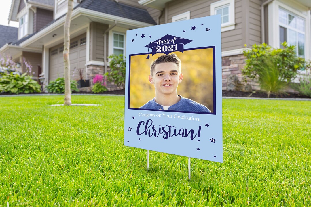 Class of 2022 Graduation, Digital File Only, Photo Yard Sign Design ...