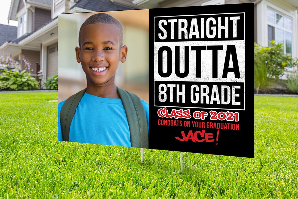 Class of 2022 Graduation, Digital File Only, Photo Yard Sign Design ...
