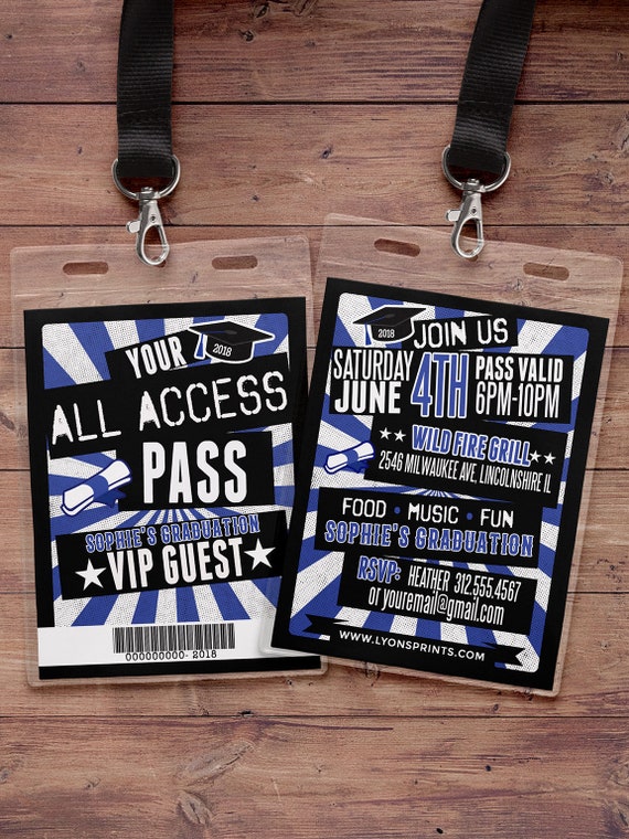 Graduation party invitation, Concert ticket, Rock star theme. Rock star ...