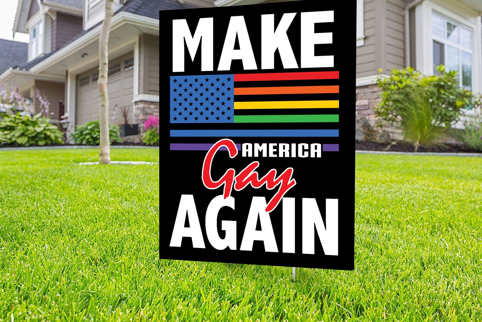 Gay Pride Yard Sign Design, Digital File Only, No Hate Sign, All You ...