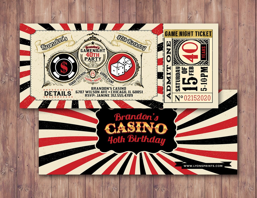 Poker Invitation, Poker Night, Vegas Invite, Game Night, Casino Party ...