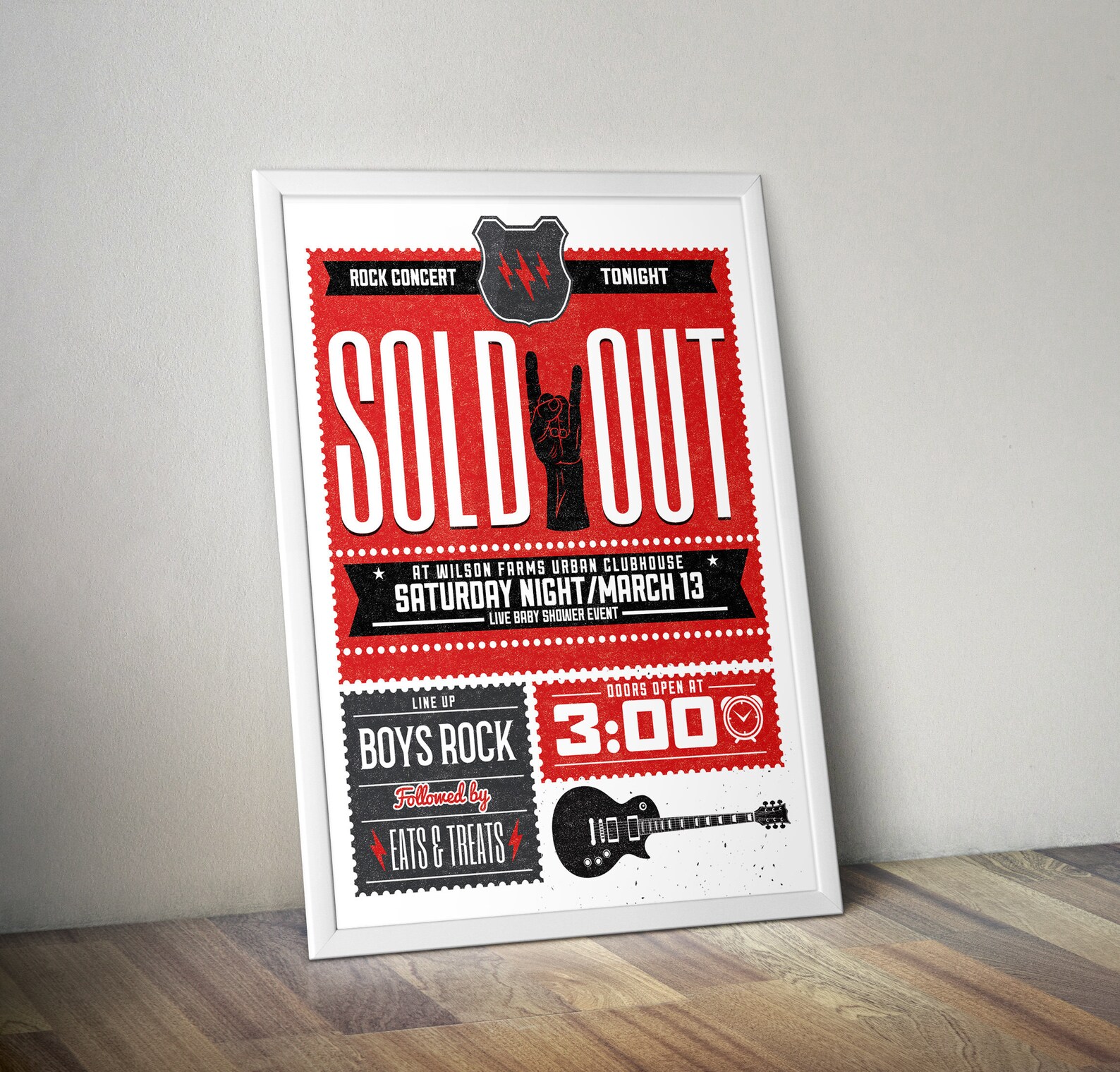 Rock Star Theme Poster, Rockstar, Baby Shower, Rock Star Party, Pop ...