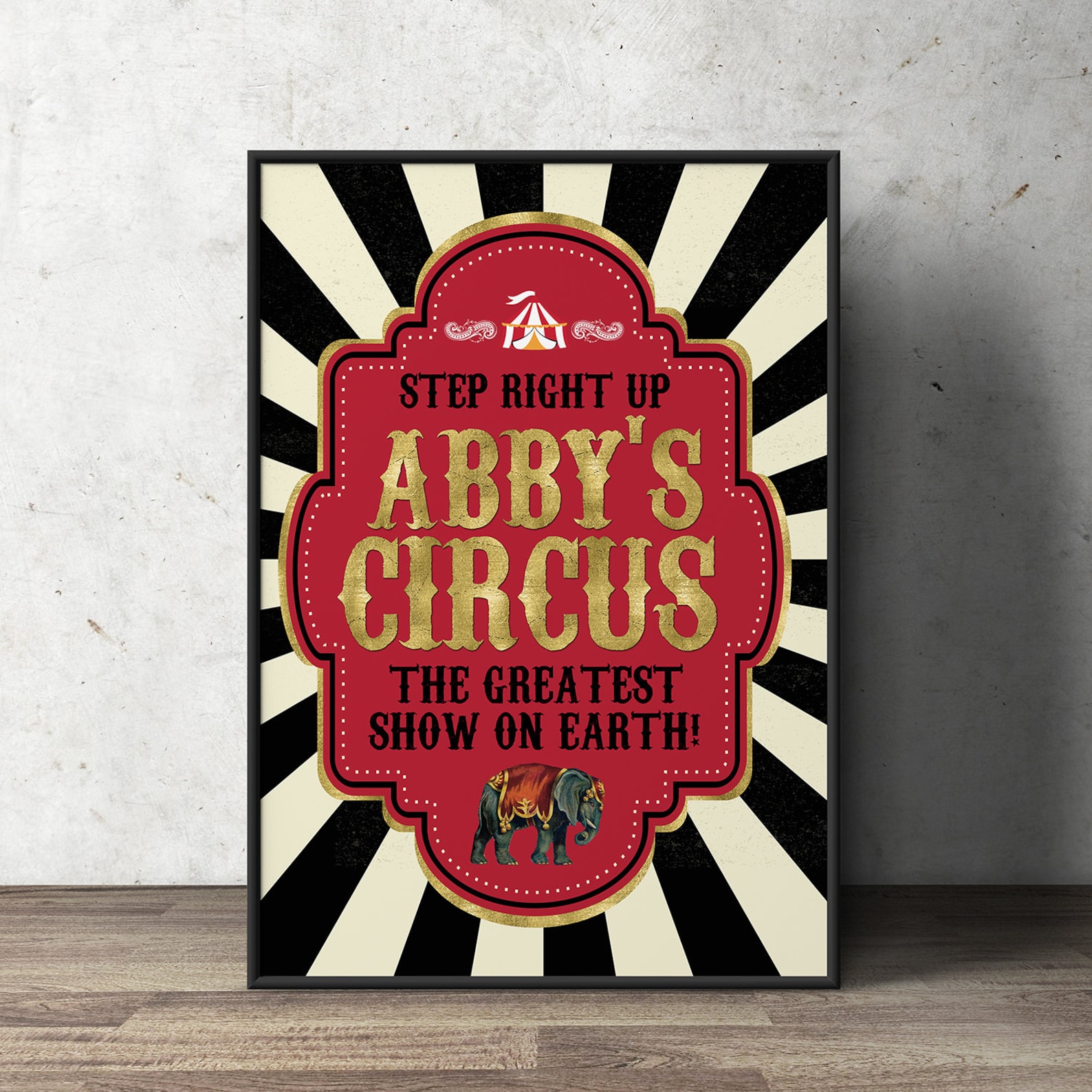 Circus Welcome Sign Carousel Birthday Sign Carnival Party Welcome Sign ...
