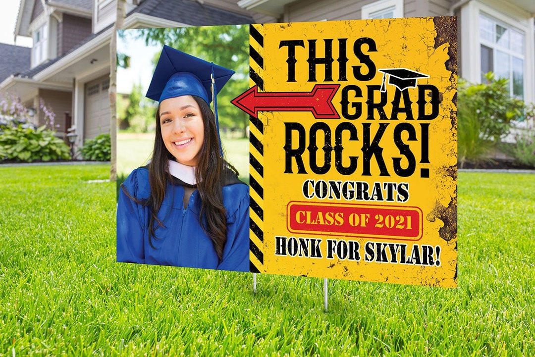 Class of 2022 Graduation, Digital File Only, Photo Yard Sign Design ...