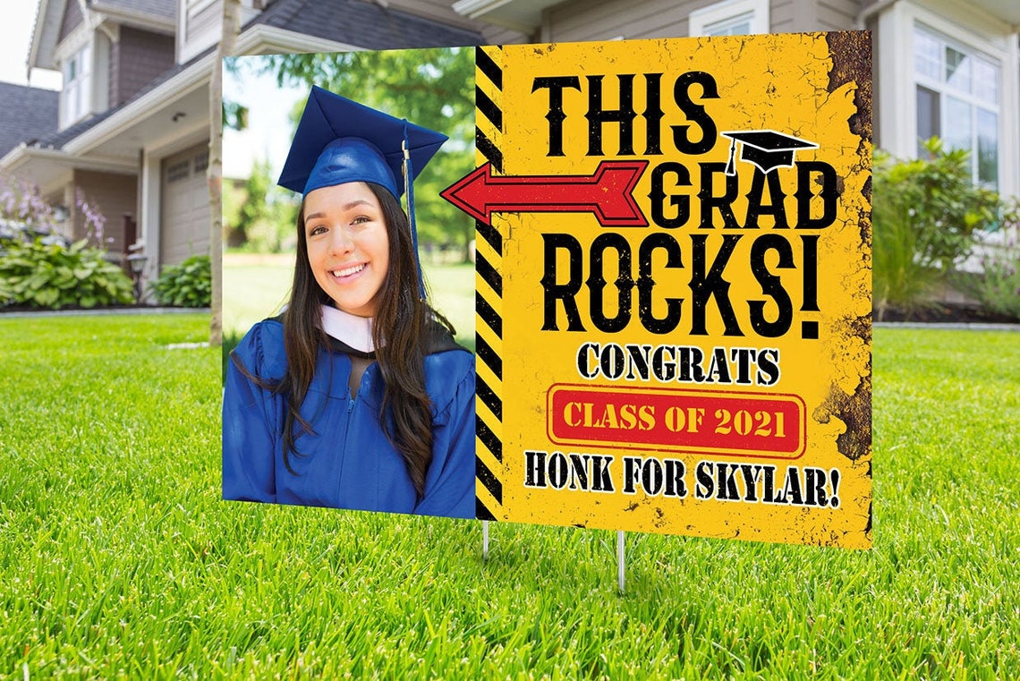 Class of 2022 Graduation Digital File Only Photo Yard Sign - Etsy
