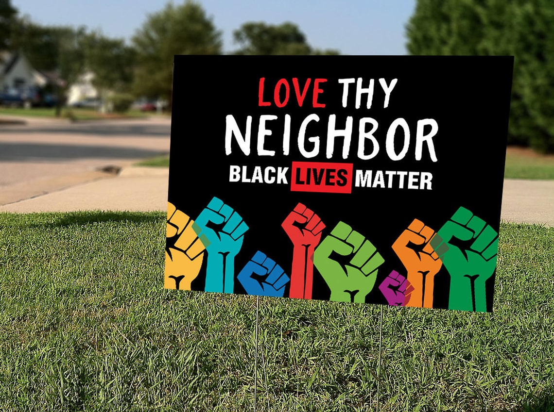 Black Lives Matter Yard Sign Design Digital File Only No | Etsy