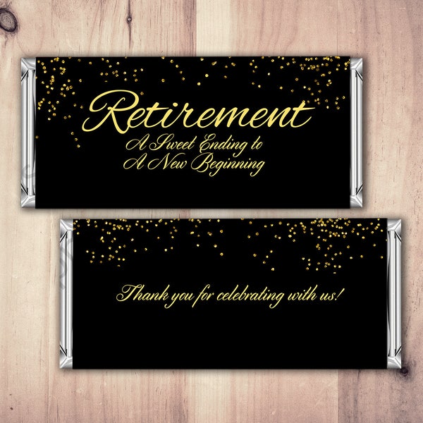 Retirement Candy Bar - Etsy