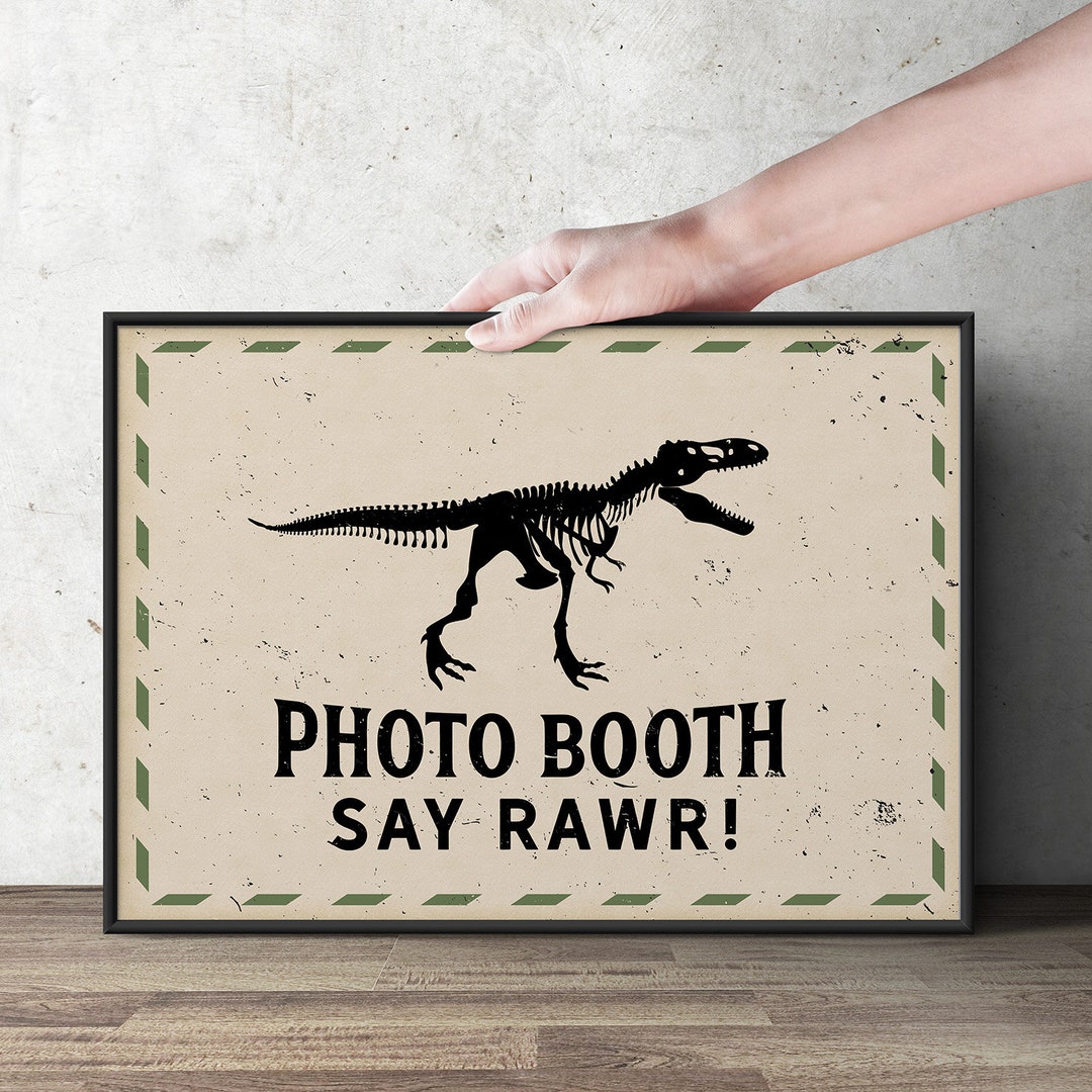 Dinosaur Dig Party Signs, Dinosaur Birthday Table Sign, Dino Sign, Dino ...