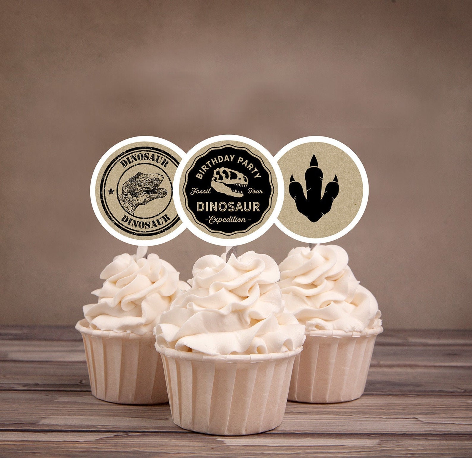 Dinosaur Dig Party Decor Dinosaur Birthday Toppers Boy - Etsy