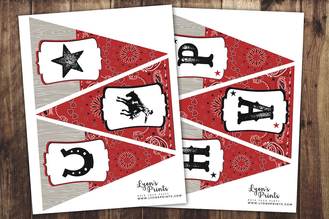 Western Party Sign, Banner, Cowboy, Birthday Decor, Vintage Cowgirl ...