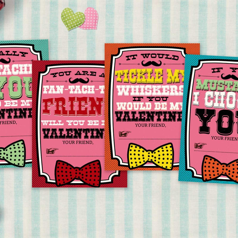 Mustache Valentine - Etsy