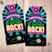 Party Favor Tag, Rock Star Birthday, Favor, Boy Birthday, Personalized ...