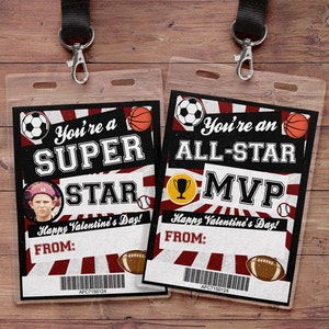 Valentine Cards for Kids- Kids Valentine Cards- All Star Valentine ...