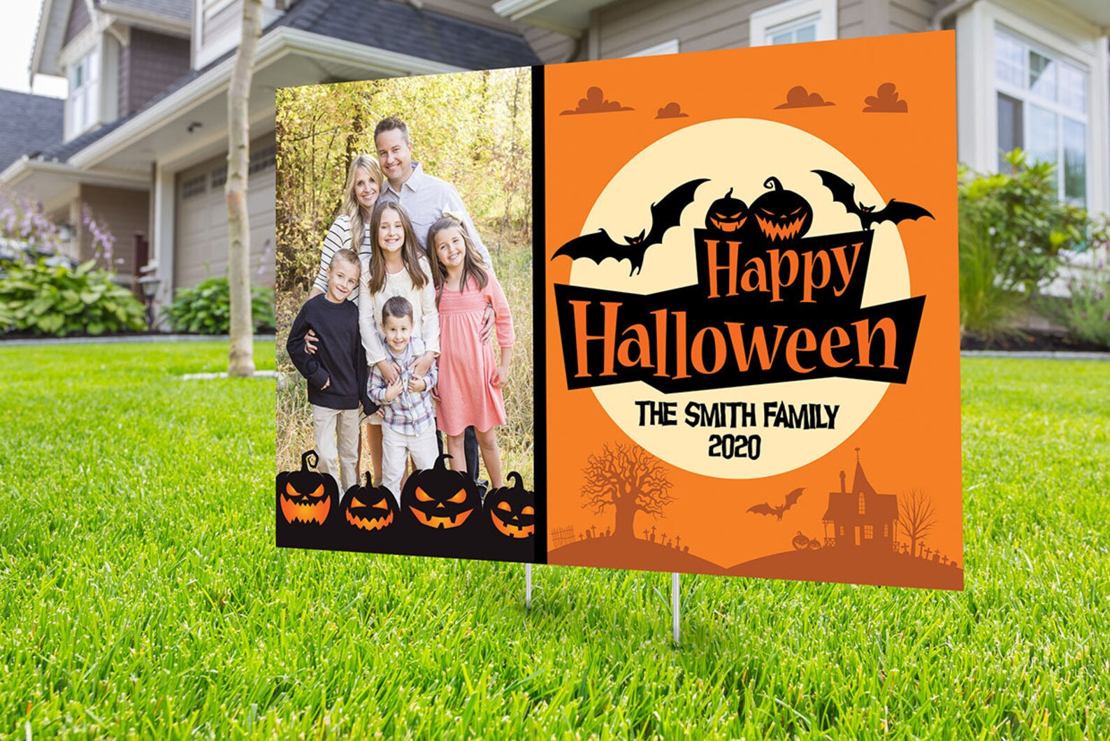 Halloween Yard Sign Design, Digital File Only, Happy Halloween Sign ...