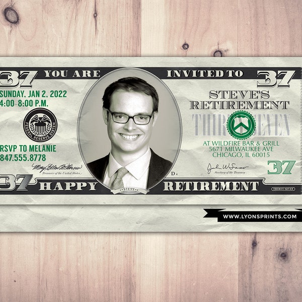 60th Birthday and Retirement Invitations - Etsy