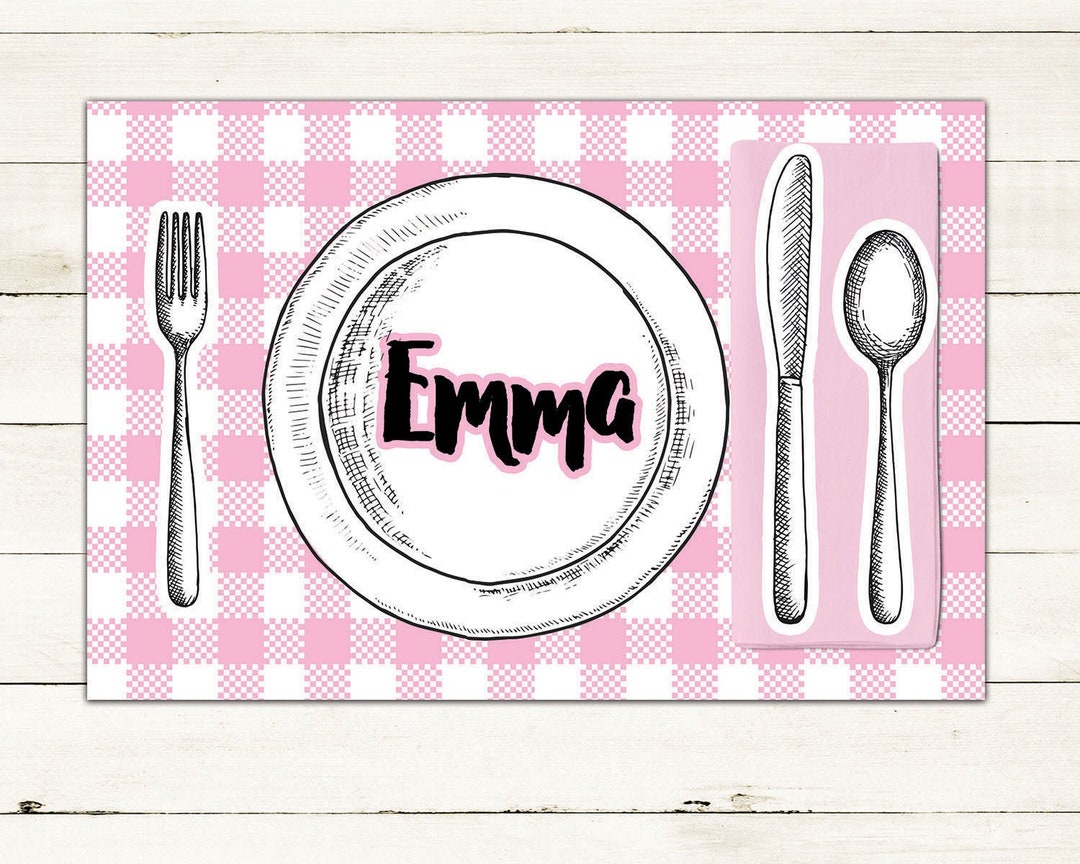 Educational Gift, Personalized Digital Placemats, Digital File Only ...