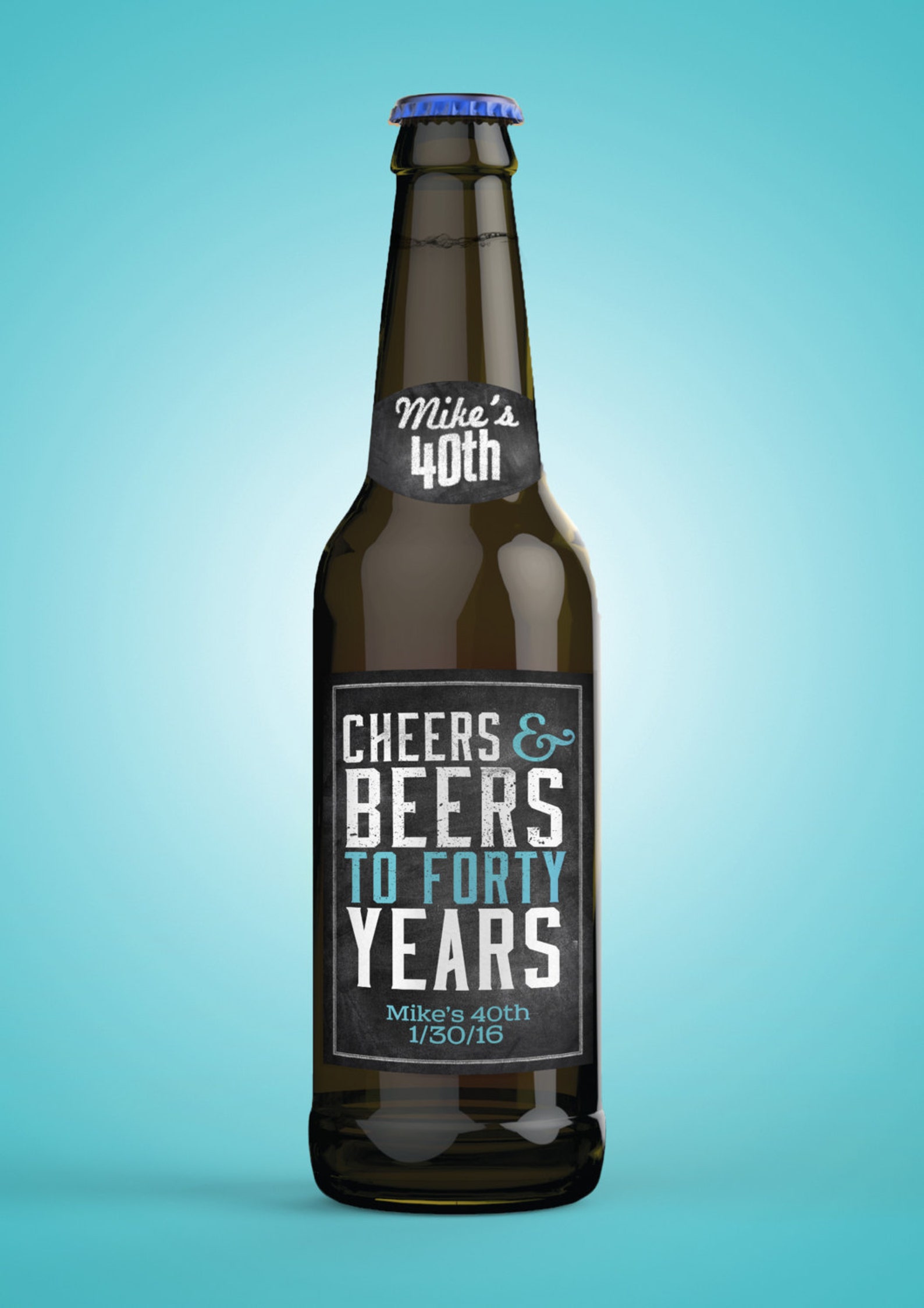 Personalized DIGITAL Beer Labels, Cheers and Beers, Birthday, 30th ...