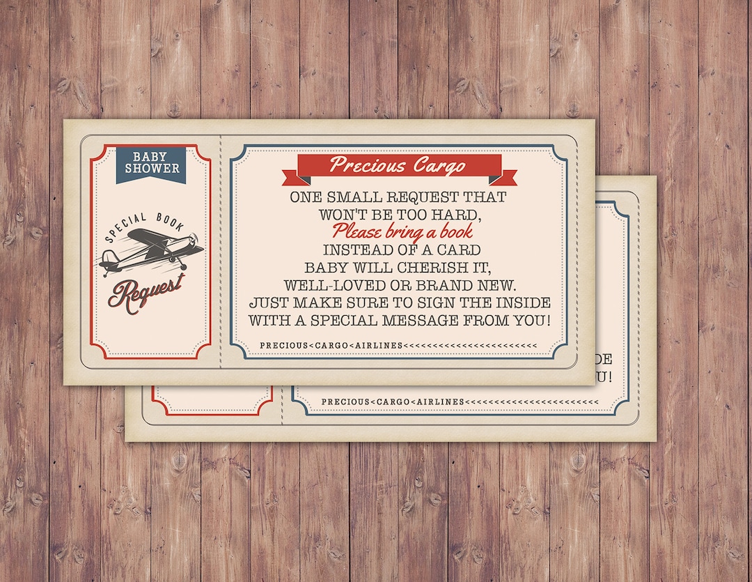 Precious Cargo Book Request, Baby Shower , Baby Shower, Vintage ...