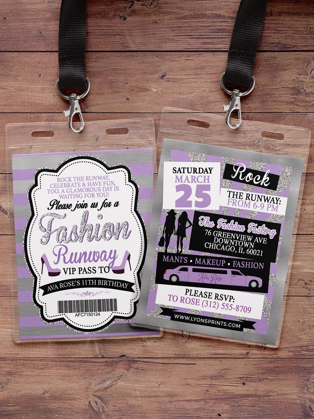 Rock the Runway, Ticket Birthday Party Invitation Popstar Invitation ...